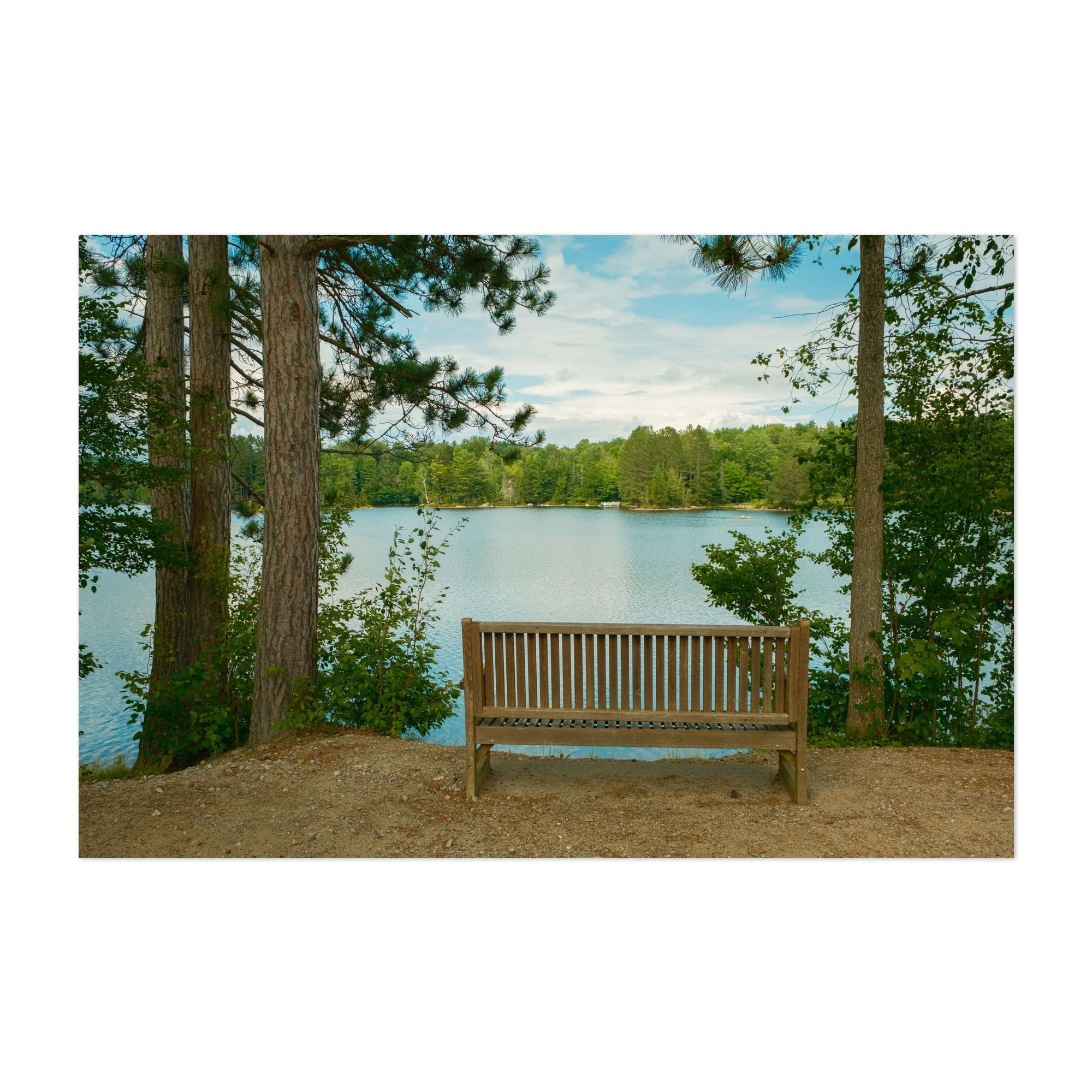 Bench at Adirondack Lake - Indian Lake New York Photography Nature ...