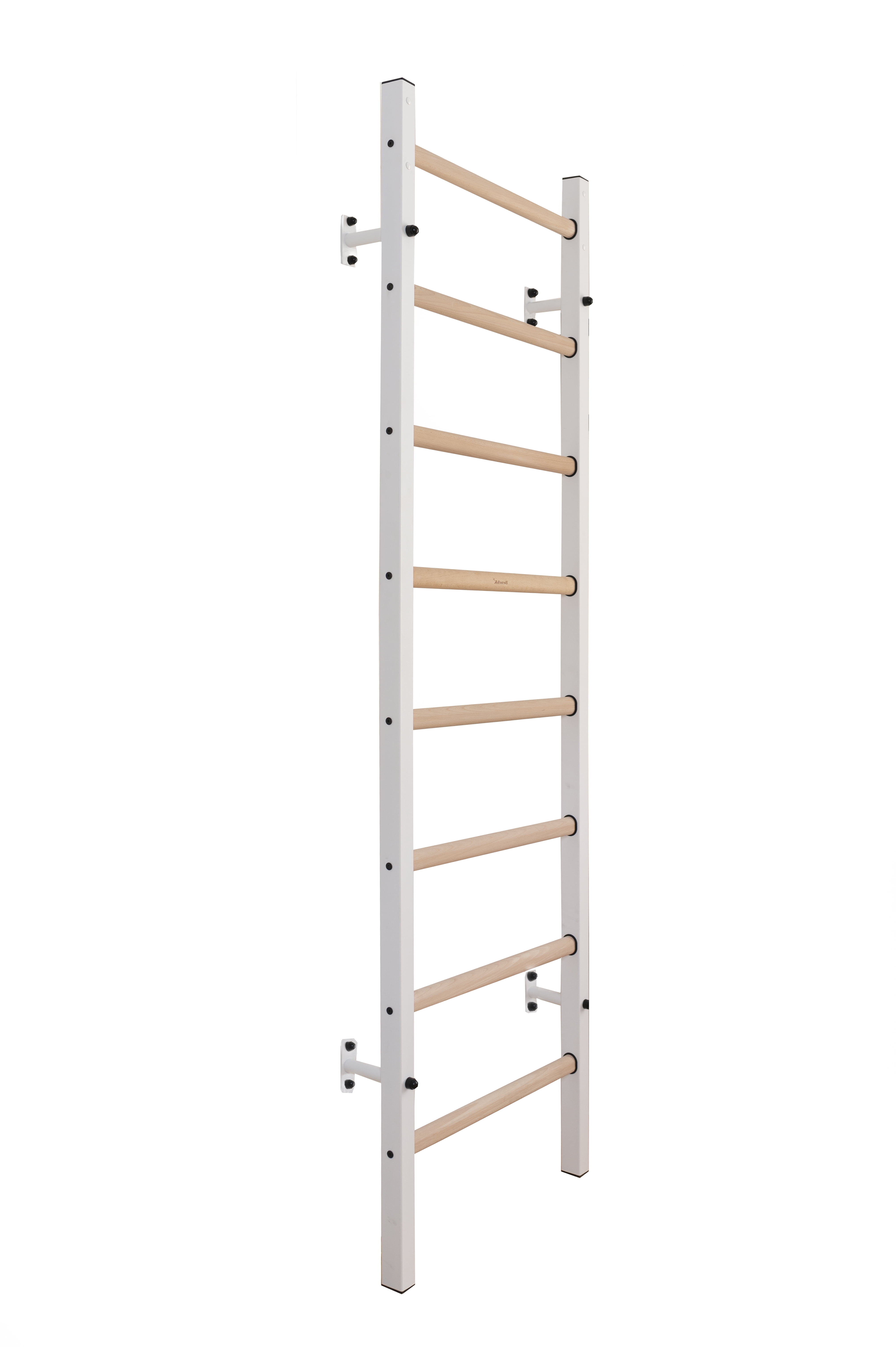 BenchK 200 White Wall bars with a steel frame and 8 solid beech rungs ...