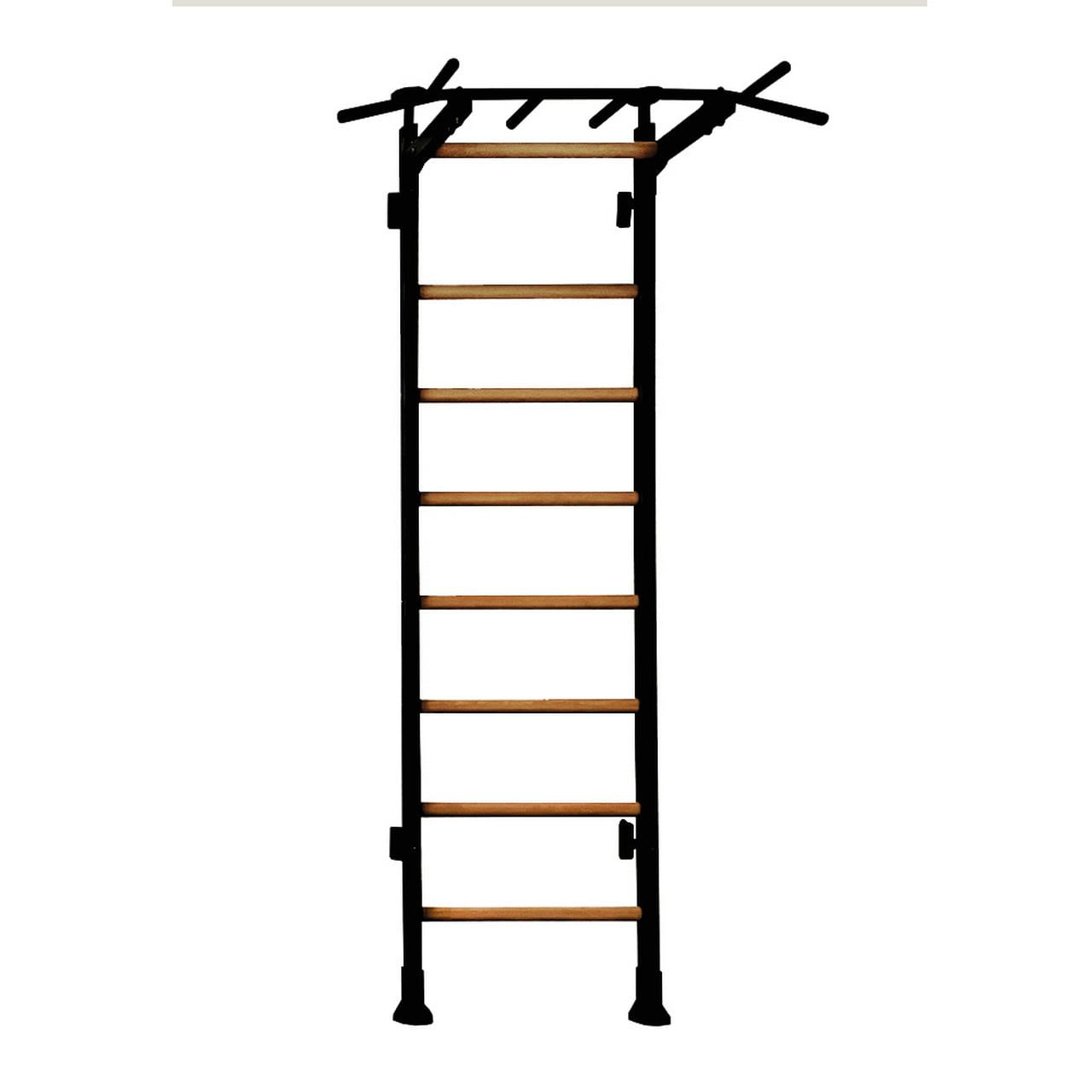 BenchK 521 Black Wall bars that allow floor-to-ceiling mounting or the ...