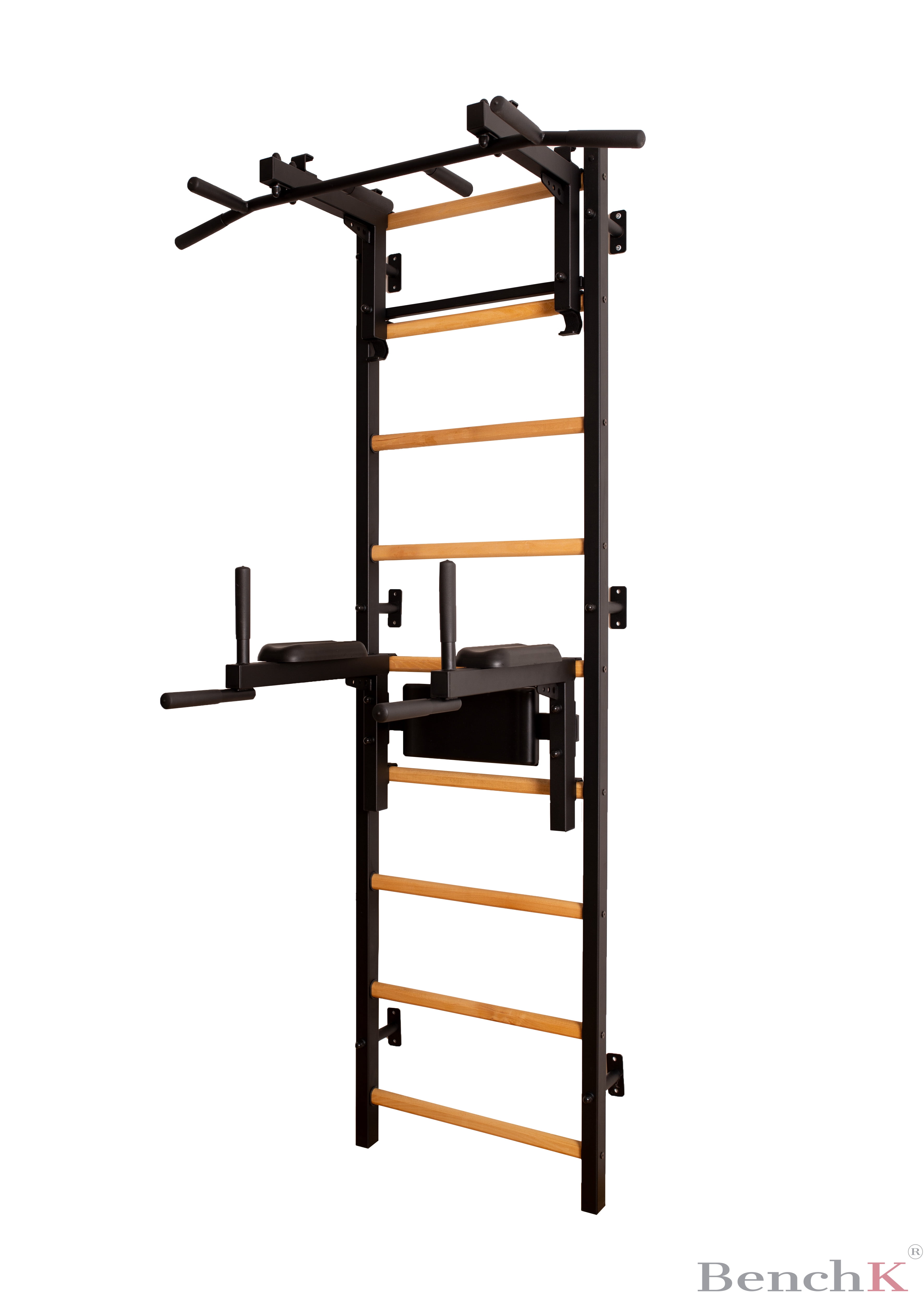 BenchK 732 Black Gymnastic ladder for home gym or fitness room with ...