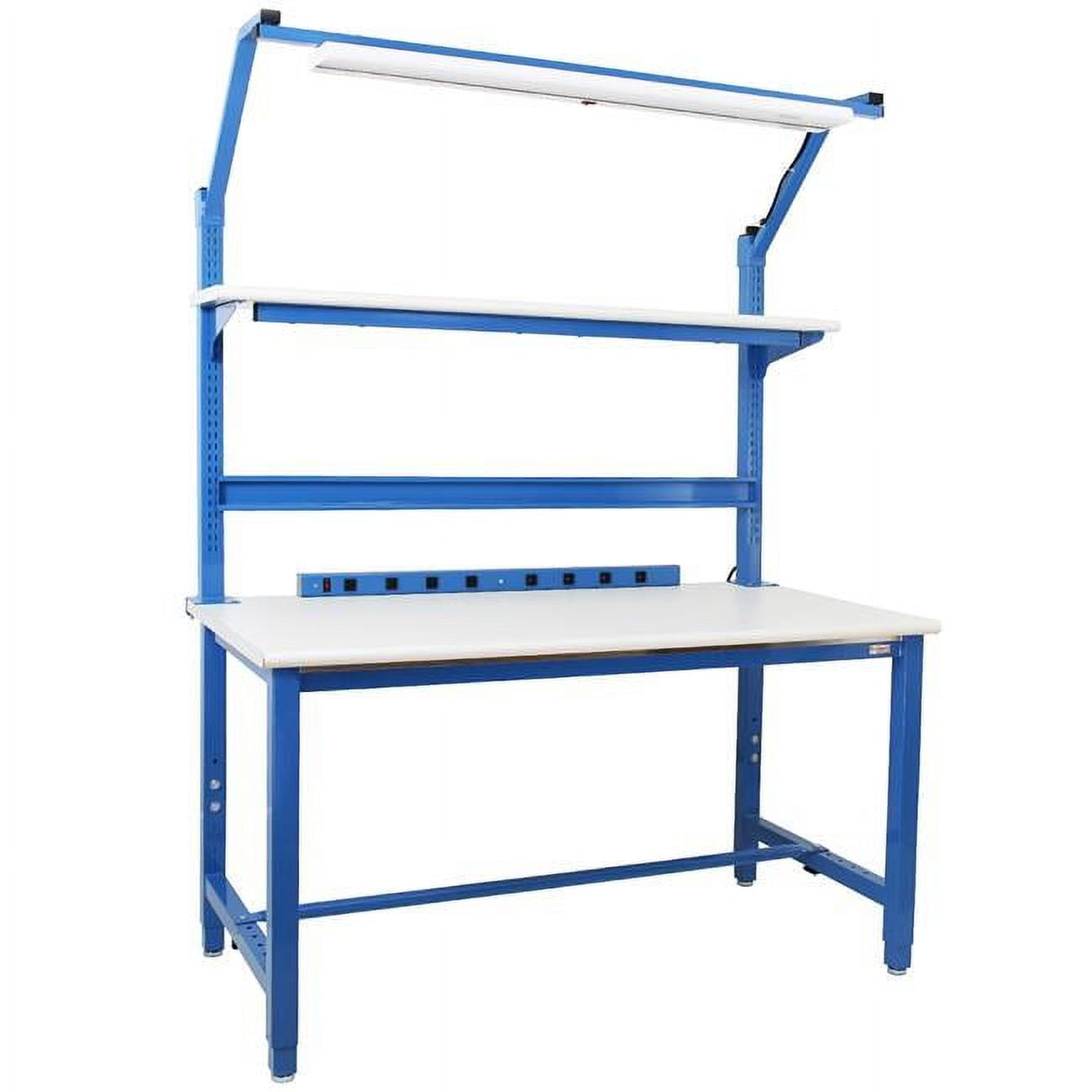 BenchPro KFC-5-LBFr-Wht 30 x 60 x 30 to 36 in. Kennedy Complete ...