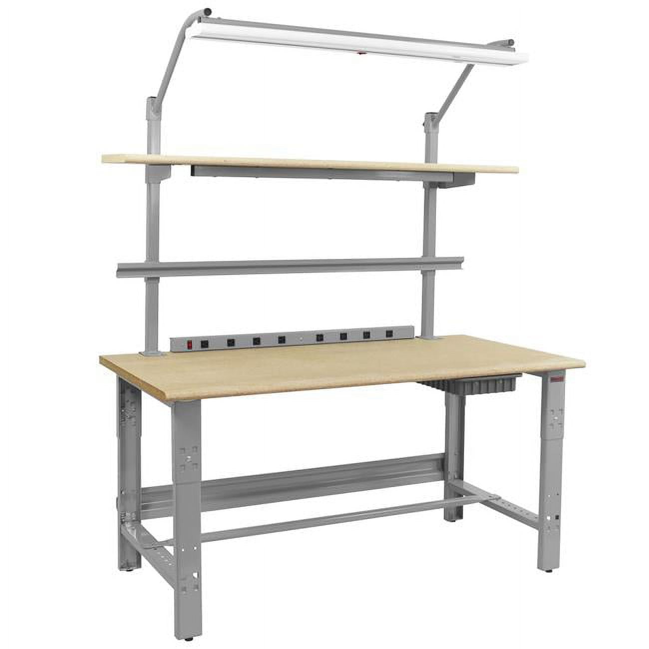 BenchPro RPBC-4-GFr 30 x 72 x 30 to 36 in. Adjustable Height Roosevelt ...