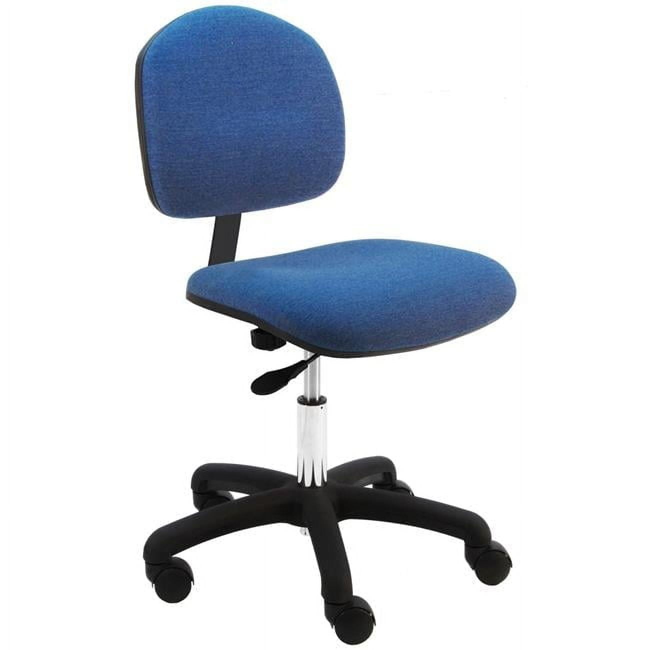 BenchPro Fabric Desk Height Seating Chair with Nylon Base & 16 to 21 in ...