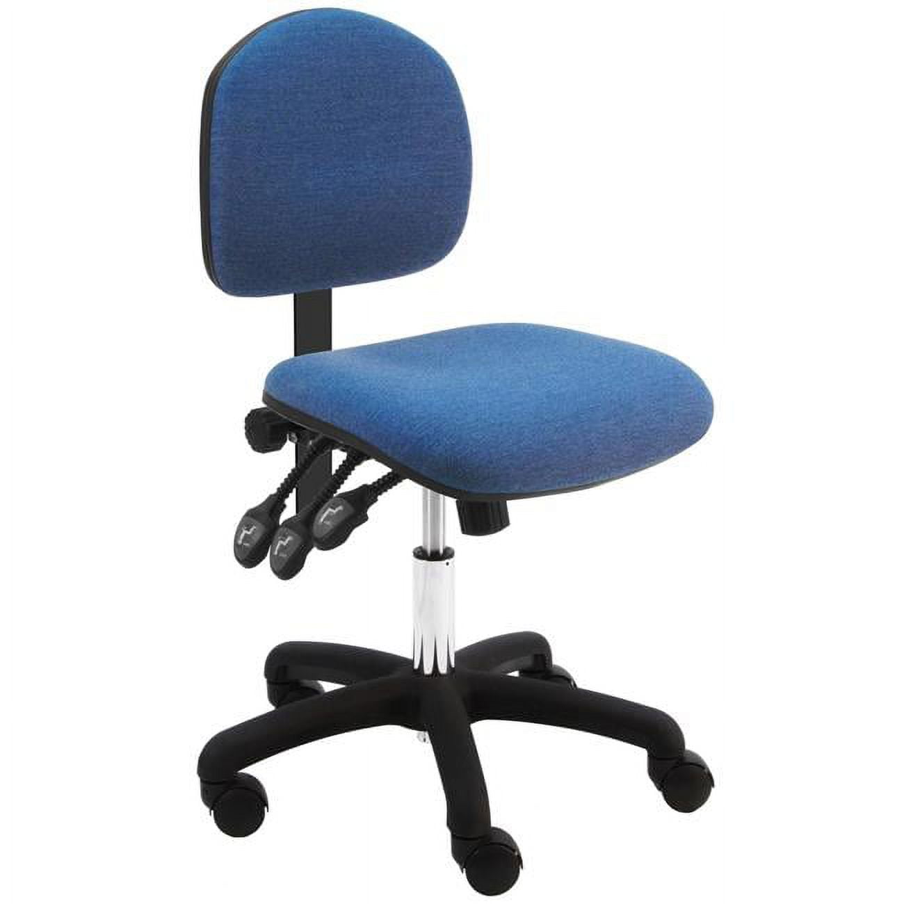 BenchPro Fabric Desk Height Seating Chair with Nylon Base & 18 to 23 in ...