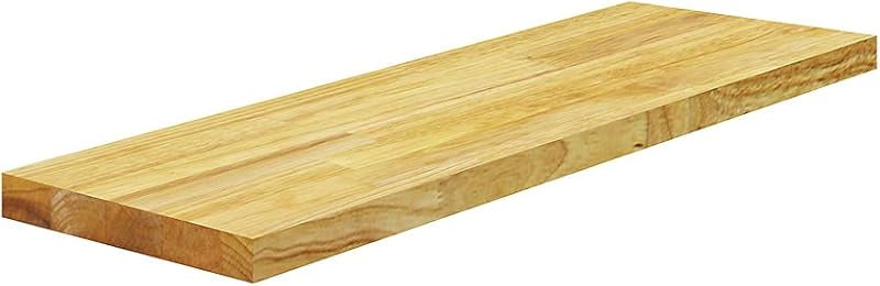 BenchPro Floating Shelf Wall Mounted Solid Butcherblock Shelf 12" Depth ...