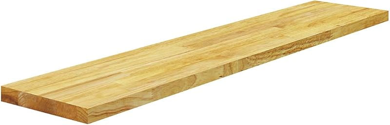 BenchPro Floating Shelf Wall Mounted Solid Butcherblock Shelf 12" Depth ...