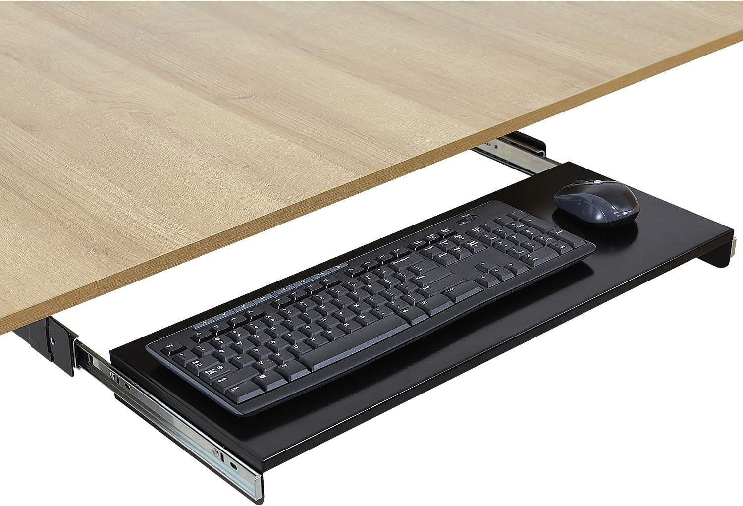 BenchPro Heavy 16-Gauge Powder Painted Steel Keyboard Tray - Under ...