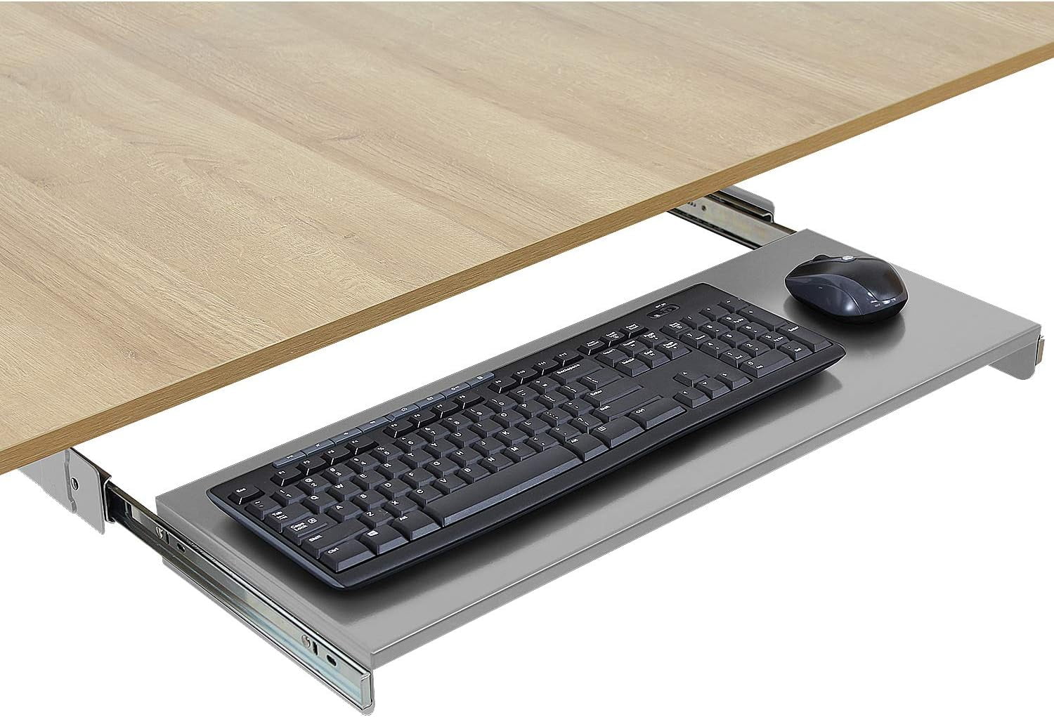 BenchPro Heavy 16-Gauge Powder Painted Steel Keyboard Tray - Under ...