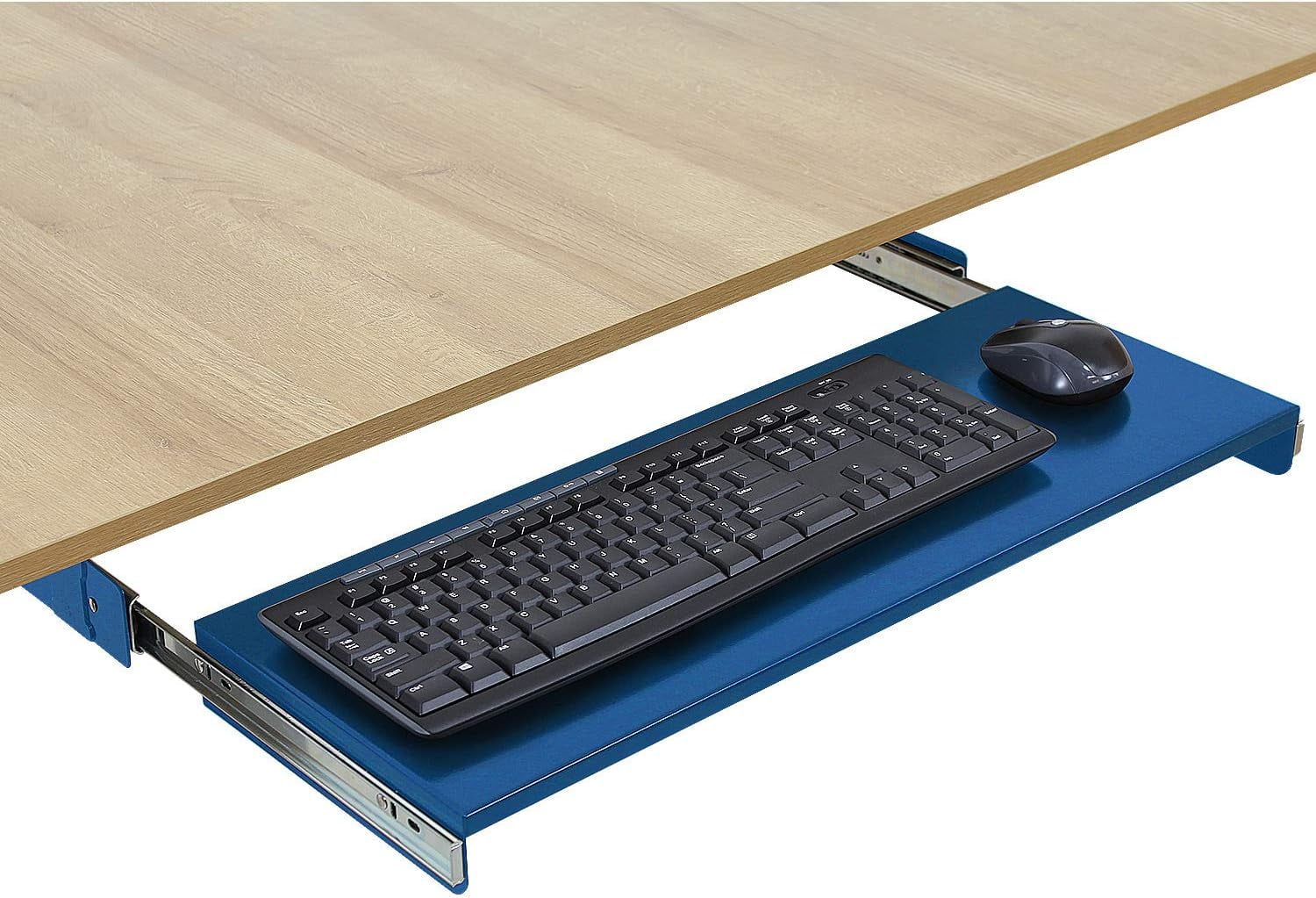 BenchPro Heavy 16-Gauge Powder Painted Steel Keyboard Tray - Under ...