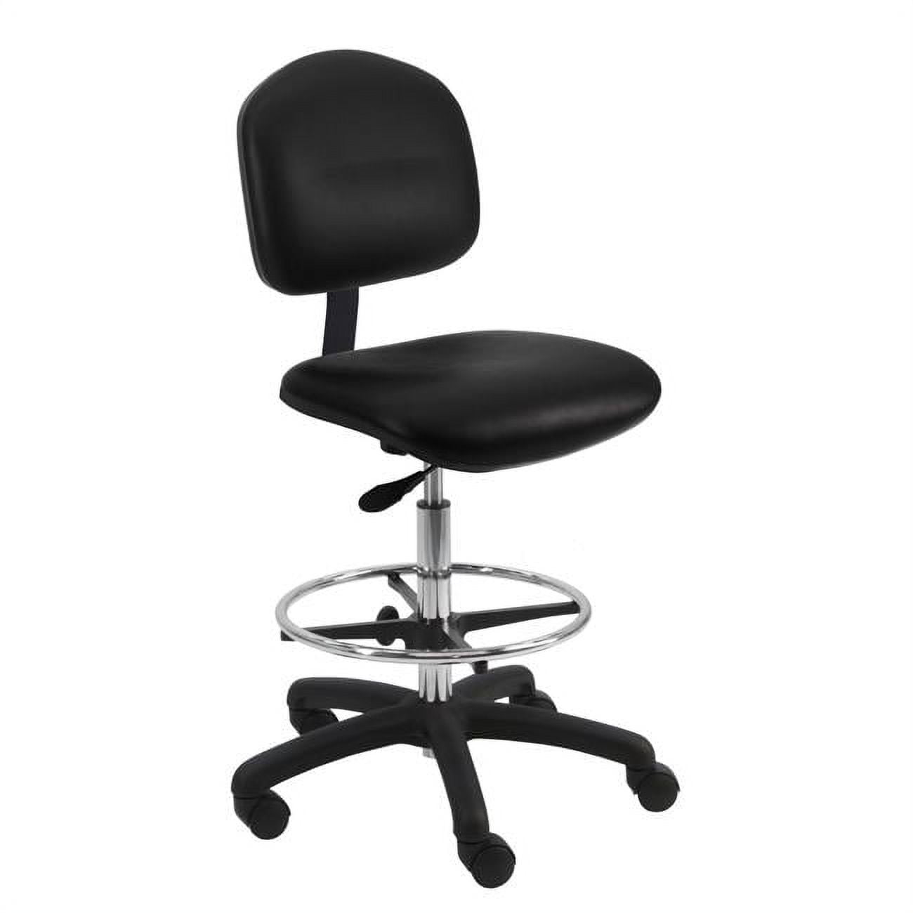BenchPro LNT-V1B-black Vinyl Seating Chair with 18 in. Adjustable ...