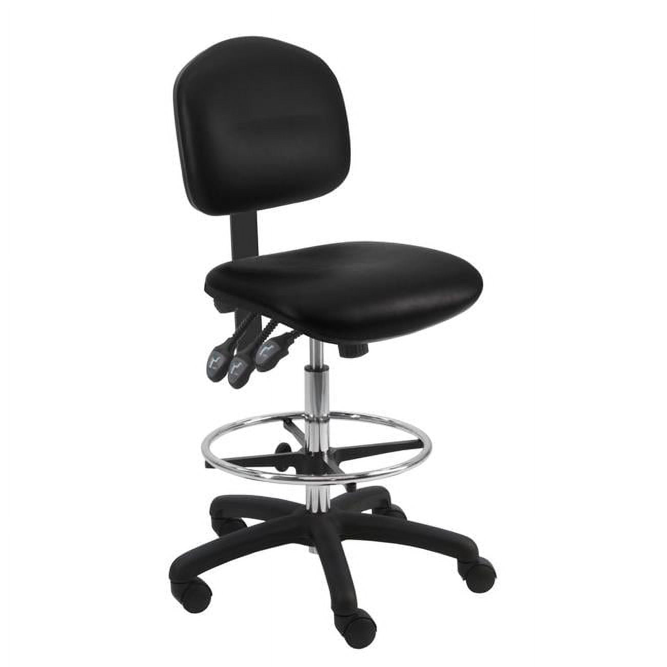 BenchPro LNT-VB-TLC-black Vinyl Seating Chair with 18 in. Adjustable ...
