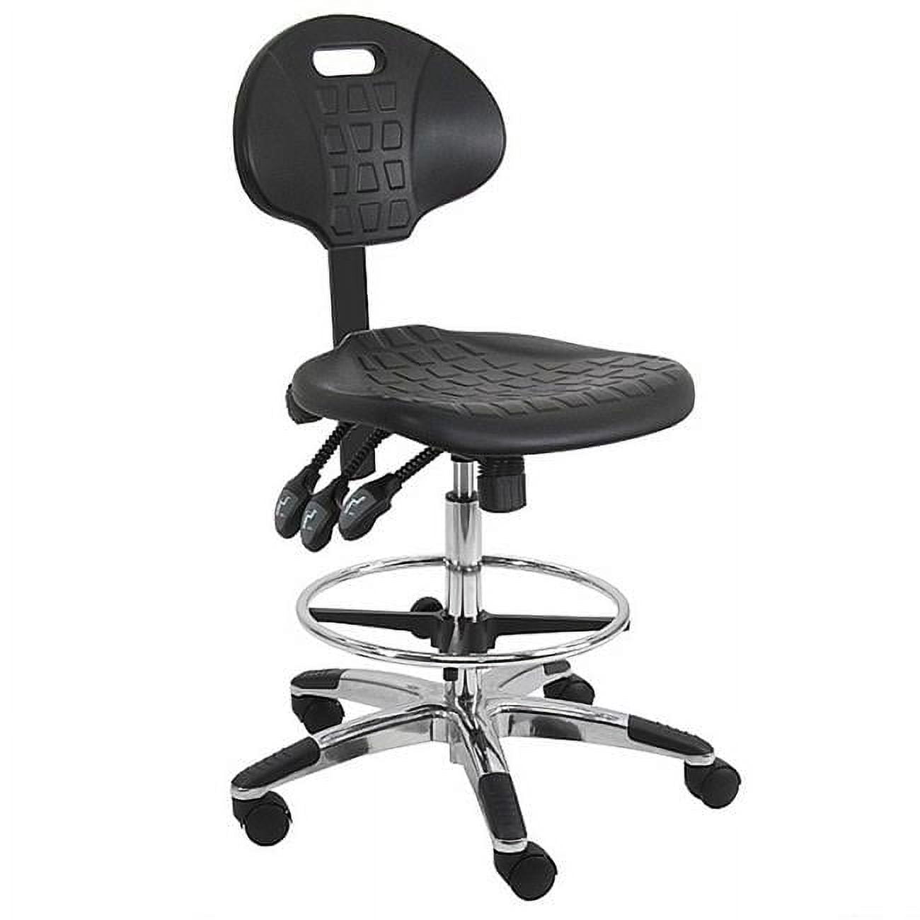 BenchPro Urethane Polyurethane Stool Chair with 18 in. Adjustable ...