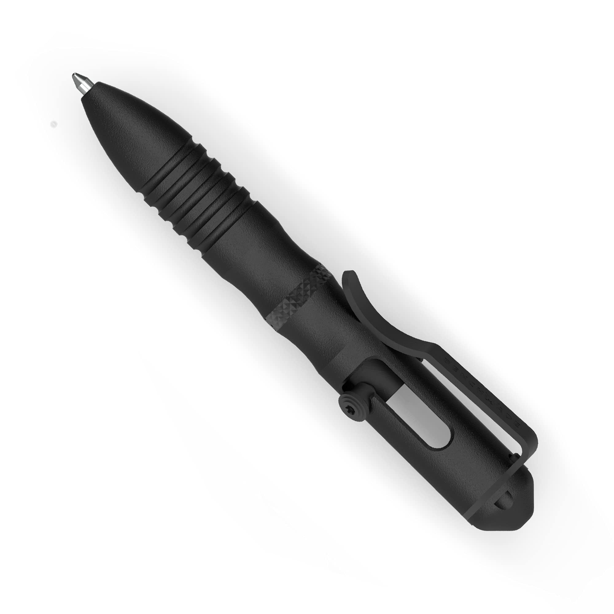 Benchmade - 1121-1 Shorthand Pen, Ergonomic Knurling Pattern, Black 6061-T6 Aircraft Aluminum ...