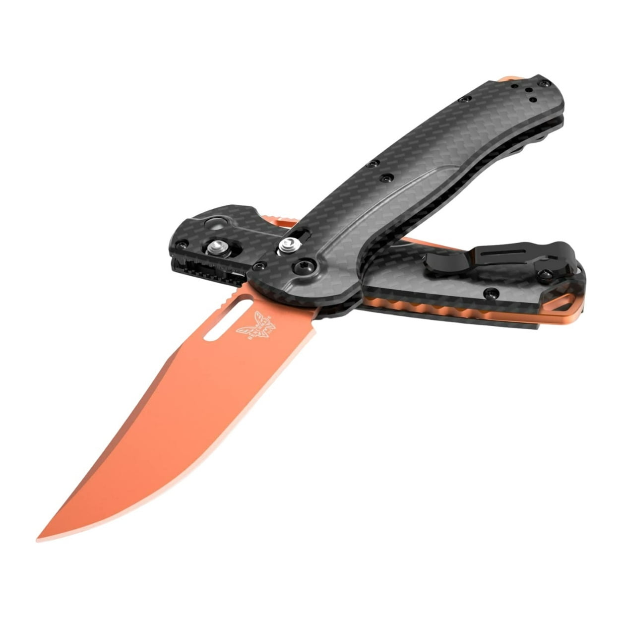 Benchmade 1553OR-01 Taggedout, Clip-Point SelectEdge 3.5-Inch Blade ...