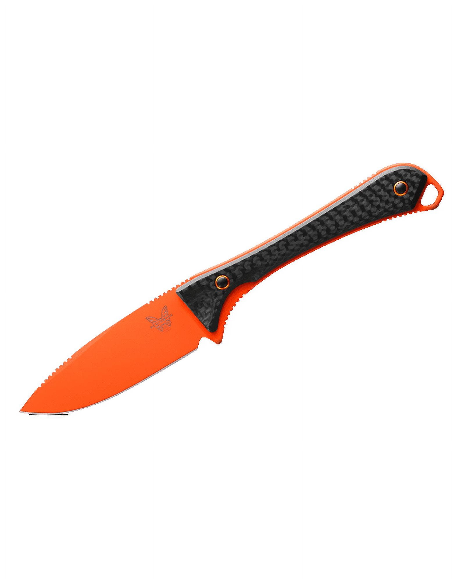 Benchmade Altitude 3.08" Fixed Blade Carbon Fiber Handle Orange ...