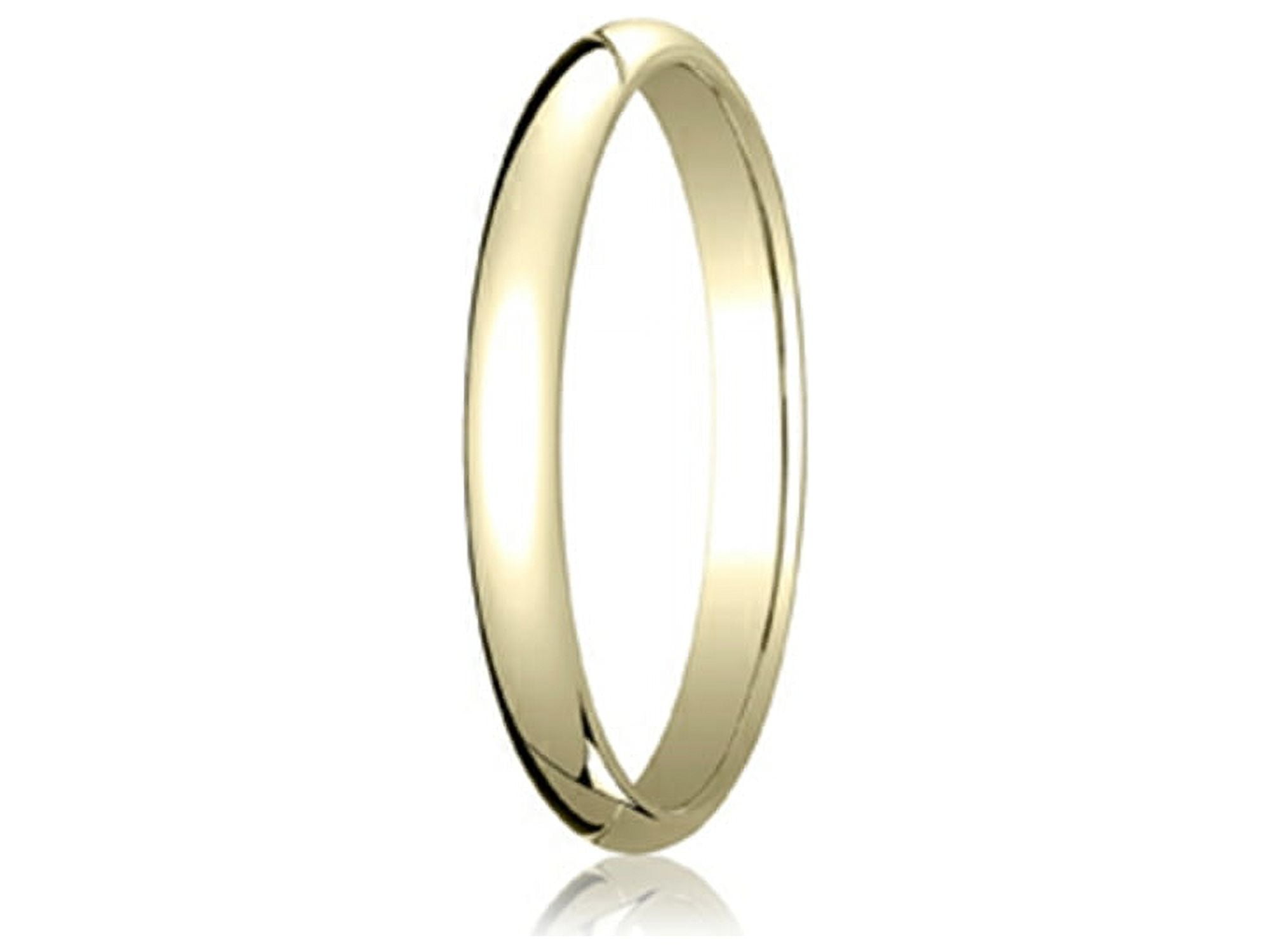 Benchmark 14k Gold 2.5mm Traditional Dome Oval Ring - Walmart.com