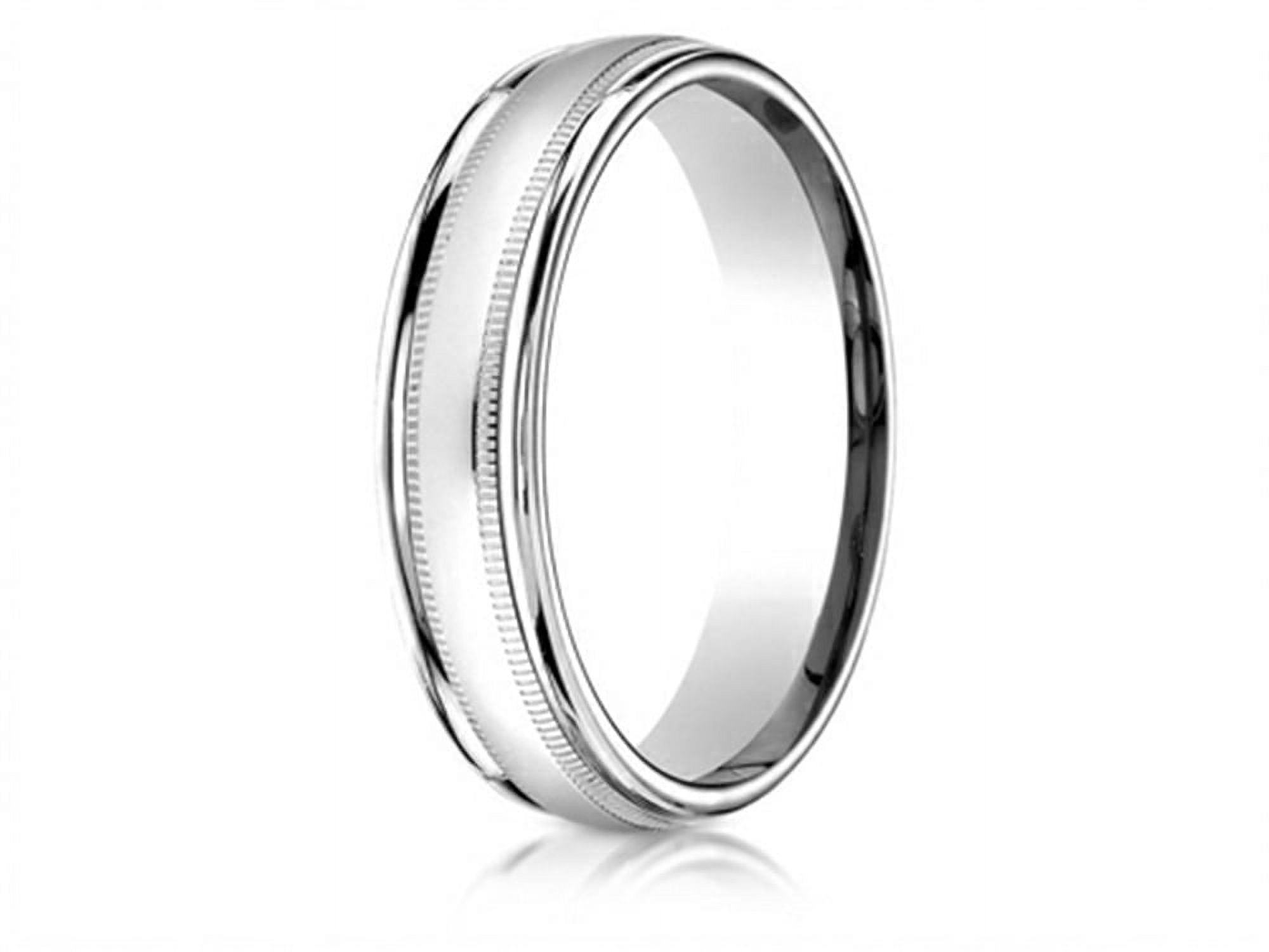 Benchmark 14k Gold 4mm Comfort-fit High Polished Carved Design Band ...