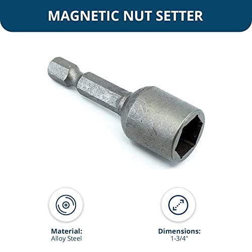 Benchmark Abrasives 1-3/4" Power Magnetic Screwdriver Magnetic Nut ...