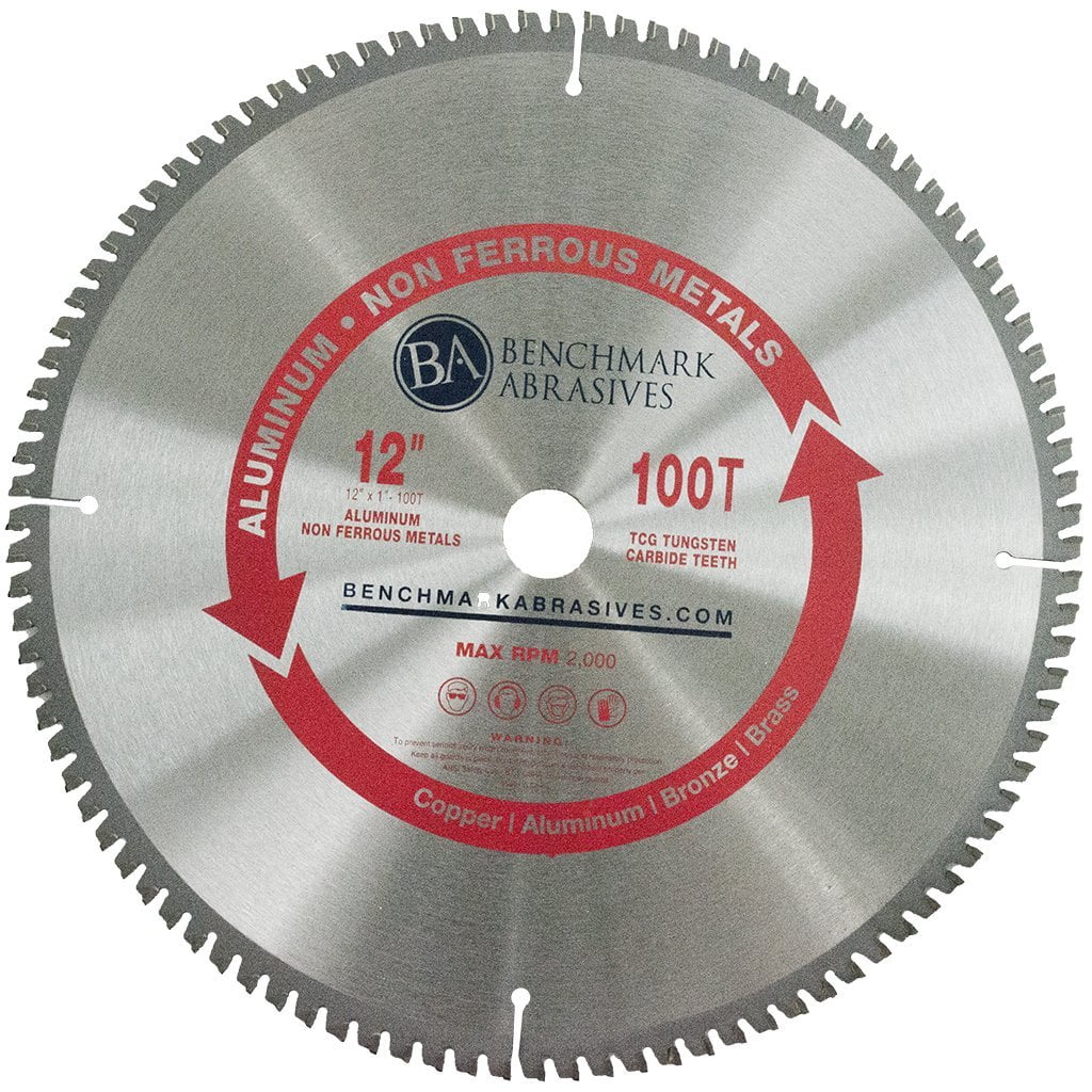 Benchmark Abrasives 12" TCT Saw Blade with 1" Arbor, Circular Saw ...