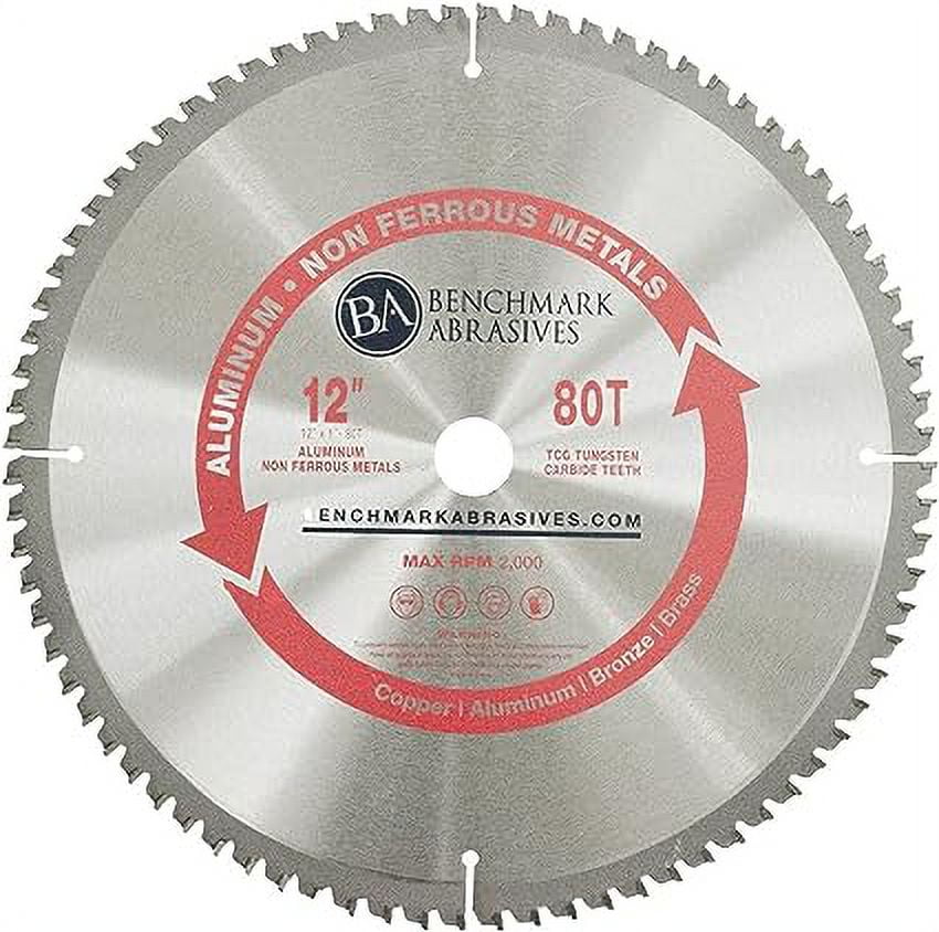 Benchmark Abrasives 12" TCT Saw Blade with 1" Arbor, Circular Saw ...