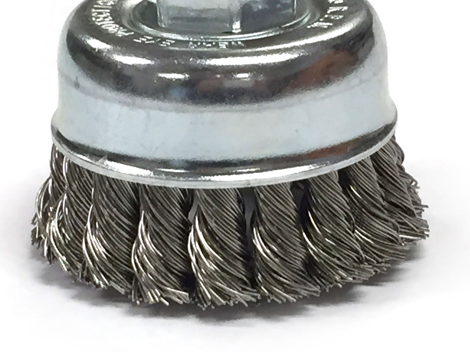 Benchmark Abrasives 2-3/4" Diameter Knot Style Cup Brush for Aluminum, Concrete, Metal for ...