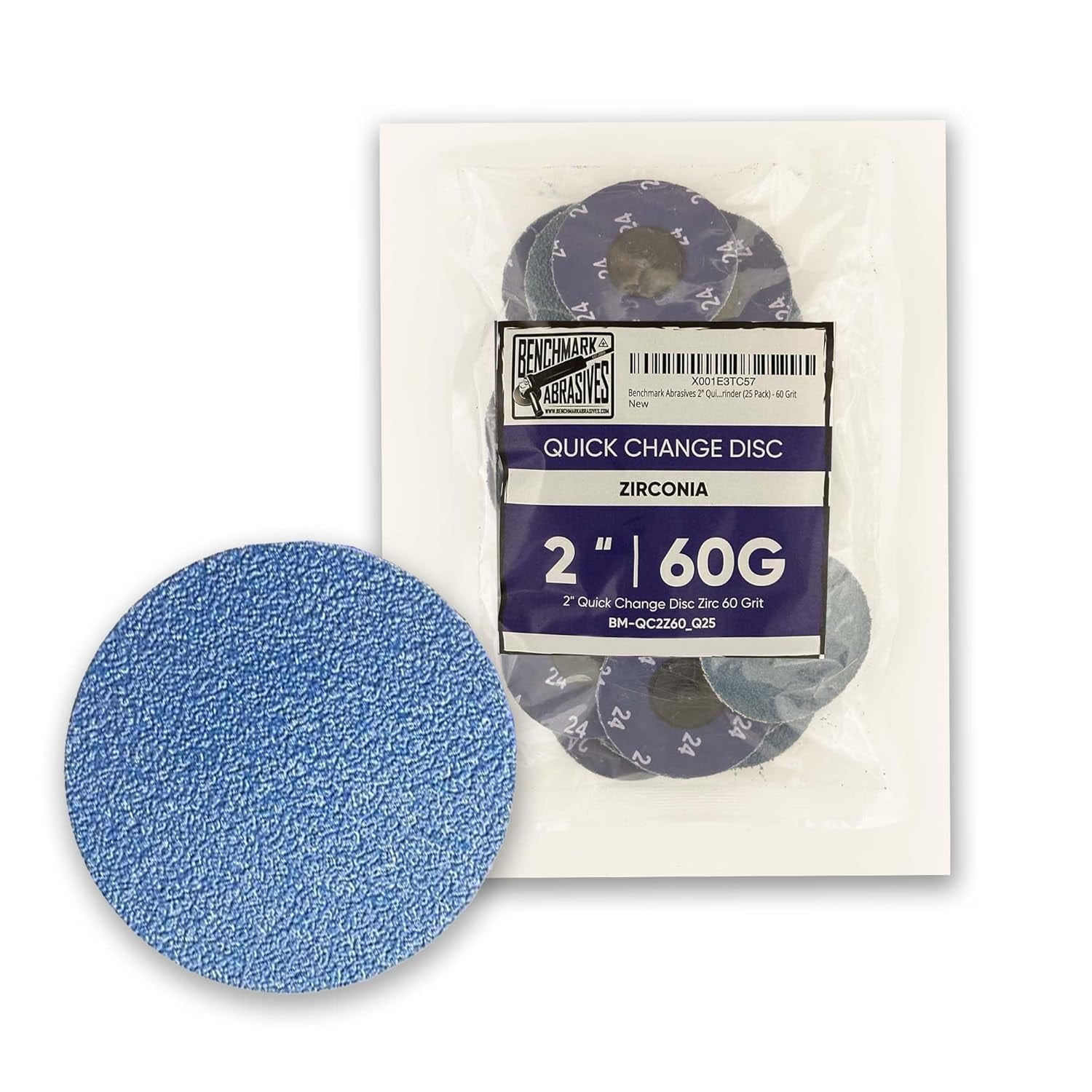Benchmark Abrasives 2 Inch Sanding Discs Quick Change Zirconia - Male R ...