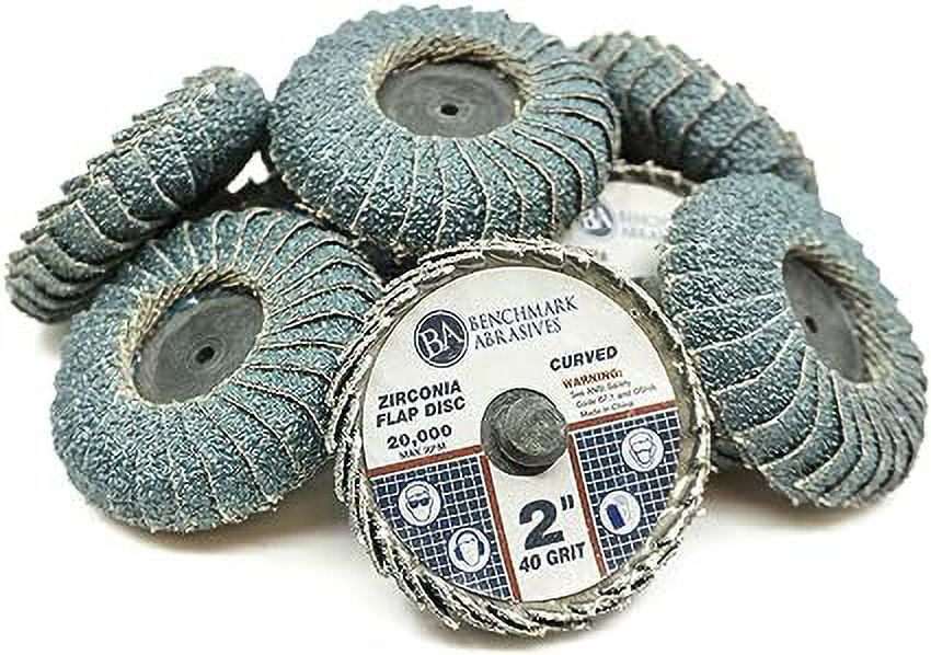 Benchmark Abrasives 2" Quick Change Zirconia Curved Fillet Weld Flap ...