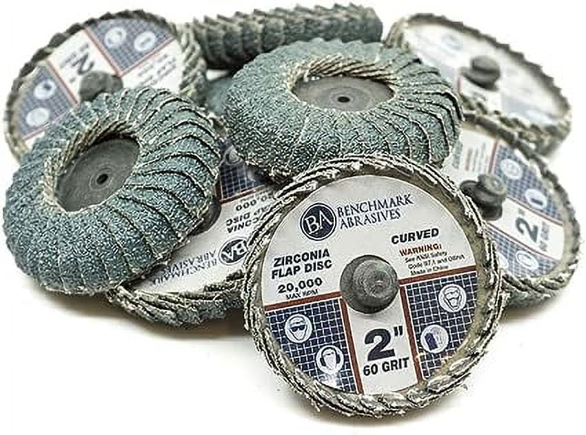 Benchmark Abrasives 2" Quick Change Zirconia Curved Fillet Weld Flap ...