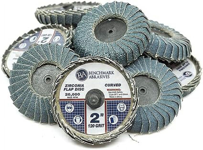 Benchmark Abrasives 2" Quick Change Zirconia Curved Fillet Weld Flap ...