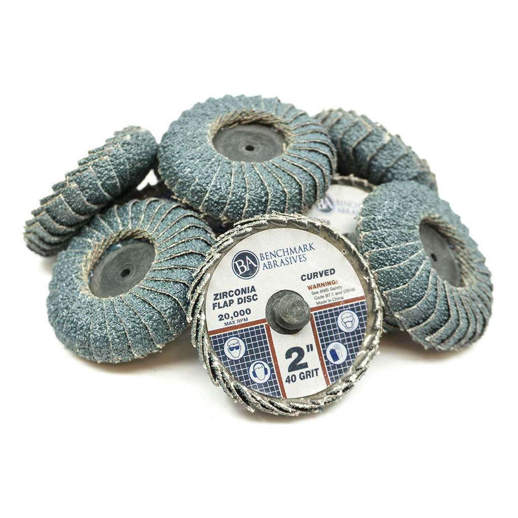 Benchmark Abrasives 2" Quick Change Zirconia Curved Fillet Weld Flap ...