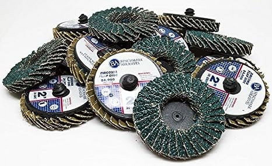 Benchmark Abrasives 2" Quick Change Zirconia Flap Disc Grinding Wheel ...