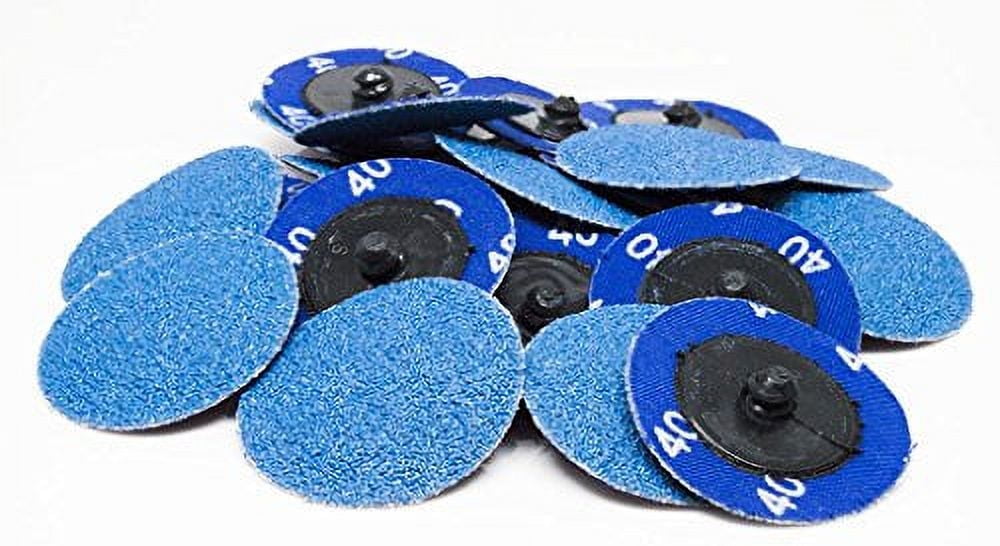 Benchmark Abrasives 2" Quick Change Zirconia Sanding Discs with a Male ...
