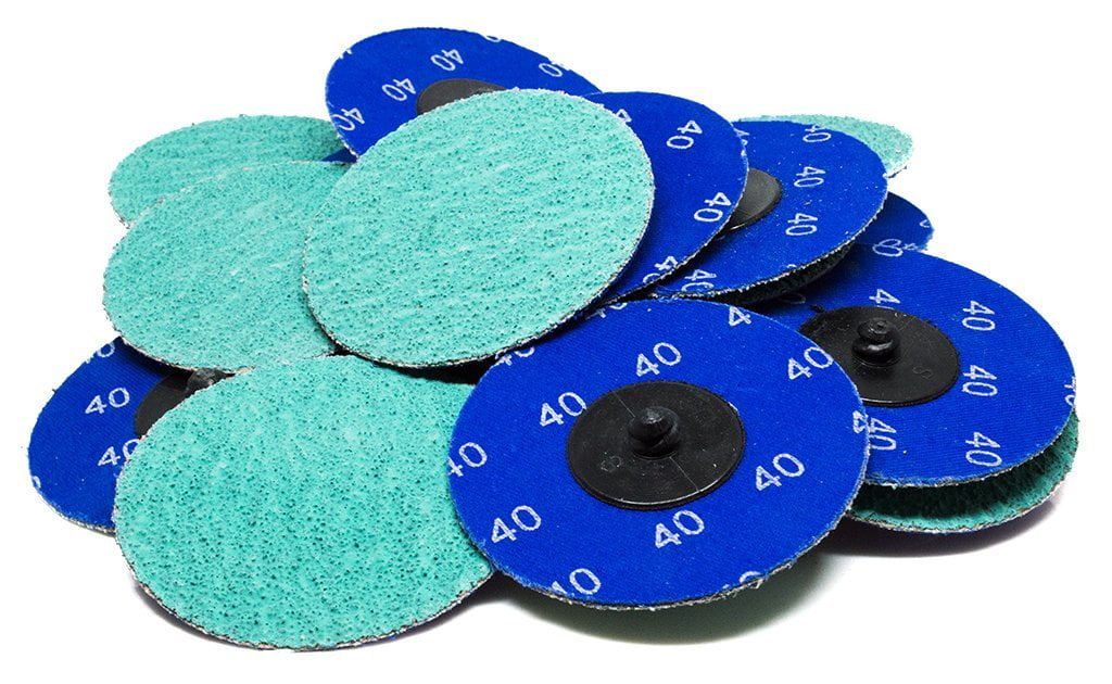 Benchmark Abrasives 3" Quick Change Green Zirconia Sanding Discs With ...
