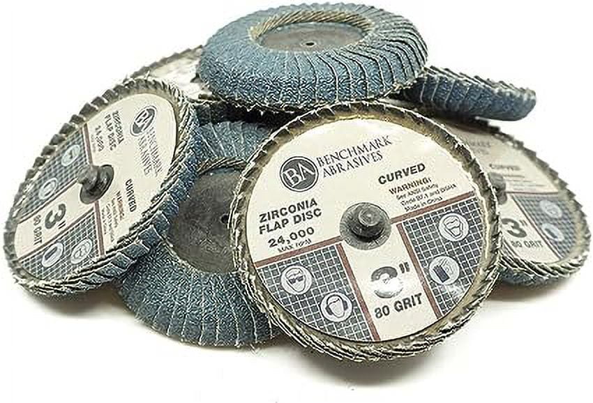 Benchmark Abrasives 3" Quick Change Zirconia Curved Fillet Weld Flap ...