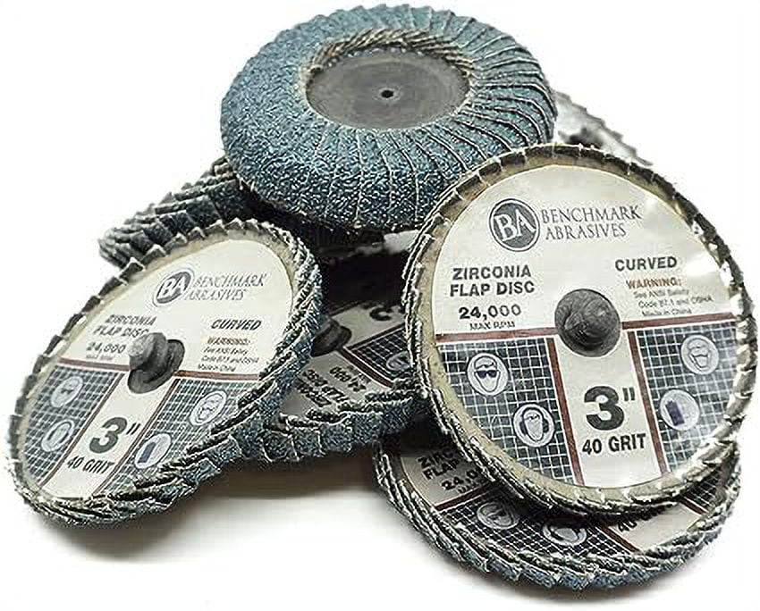 Benchmark Abrasives 3" Quick Change Zirconia Curved Fillet Weld Flap ...