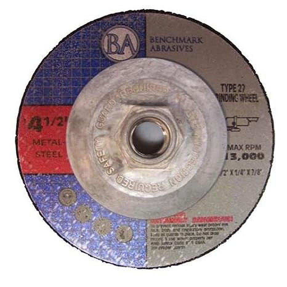 Benchmark Abrasives 4-1/2" Aluminum Oxide Depressed Center Grinding ...