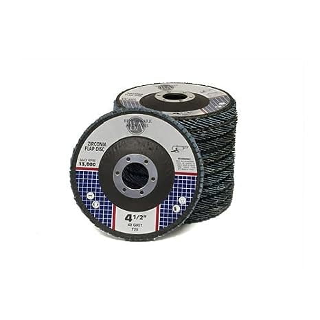 Benchmark Abrasives 4.5" Zirconia Flap Disc Grinding Wheels Type 29 for ...