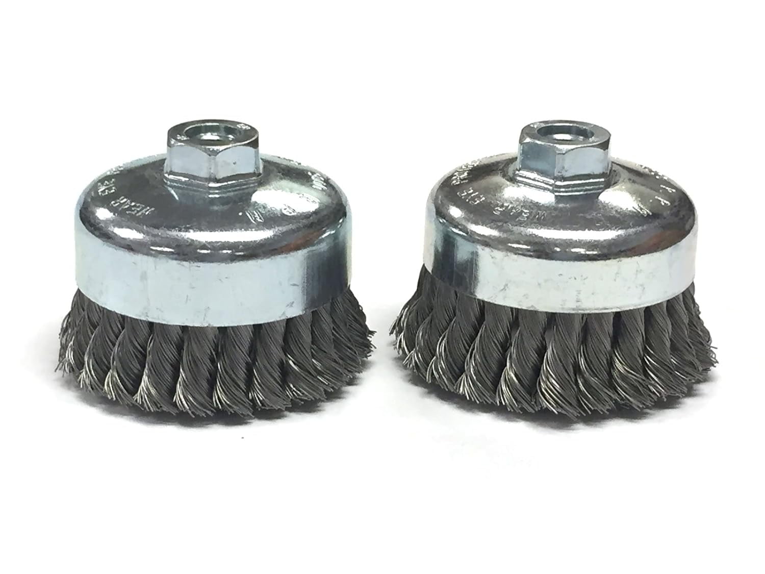 Benchmark Abrasives 4" Knot Wire Cup Brush for Narrow Holes Derusting Paint Removal Deburring ...