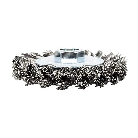 Benchmark Abrasives 4" x 1/2" Standard Twist Knot Wire Wheel With 5/8 ...