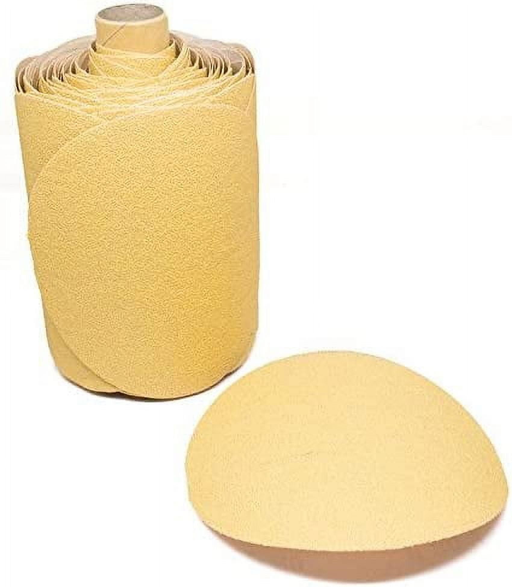 Benchmark Abrasives 5" PSA Gold Self Adhesive DA Sanding Disc Roll (100 ...