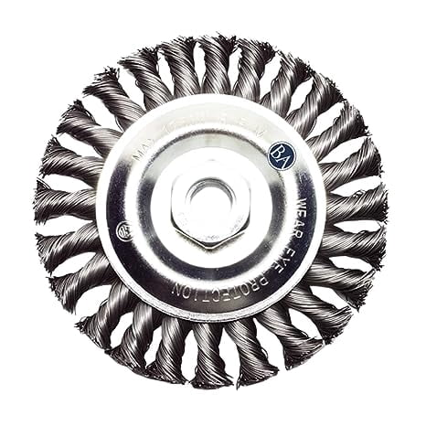 Benchmark Abrasives 5" x 1/4" Stringer Bead Wire Wheel With 5/8"-11 ...