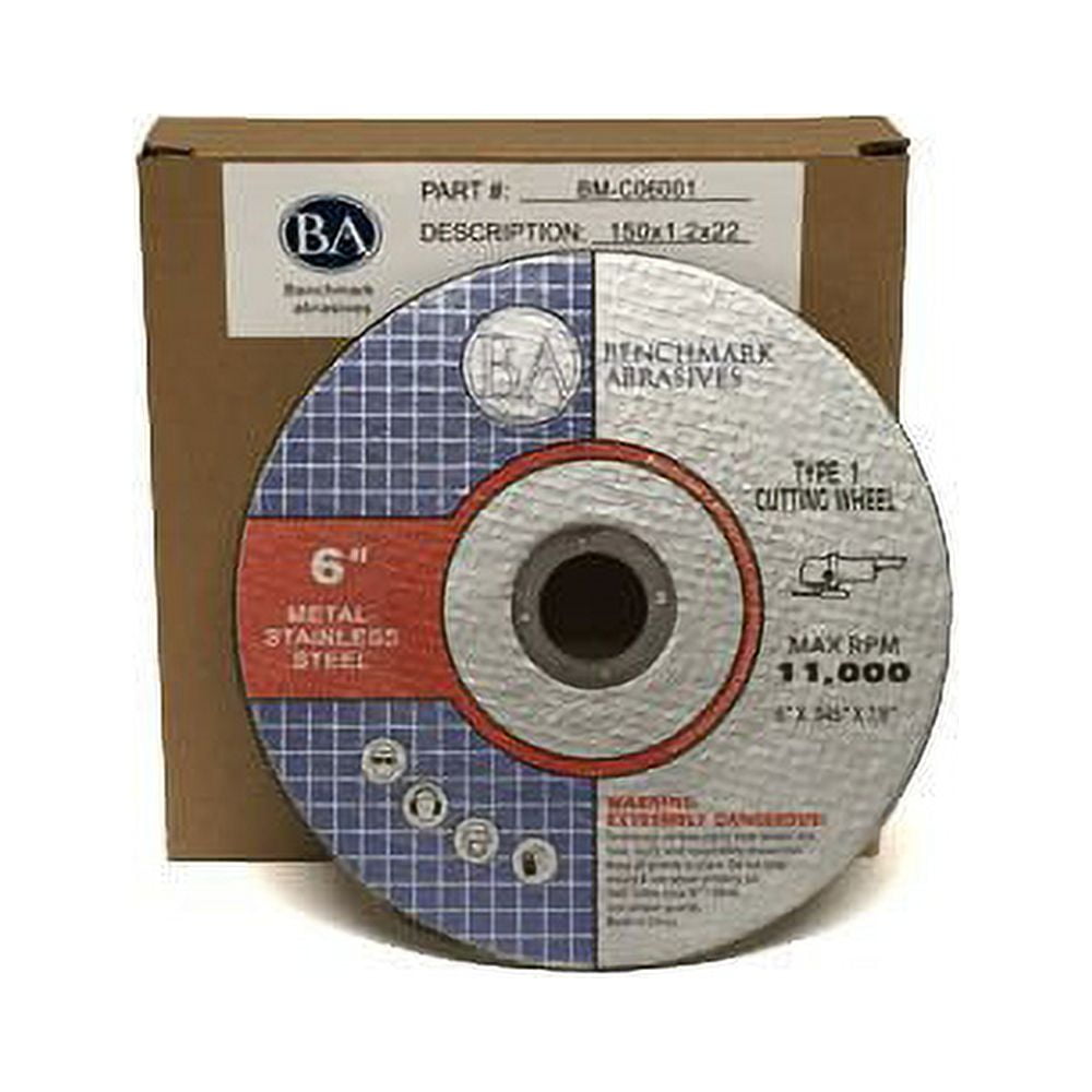 Benchmark Abrasives 6" Pro Metal Self-Sharpening Steel Cutting Cutoff ...