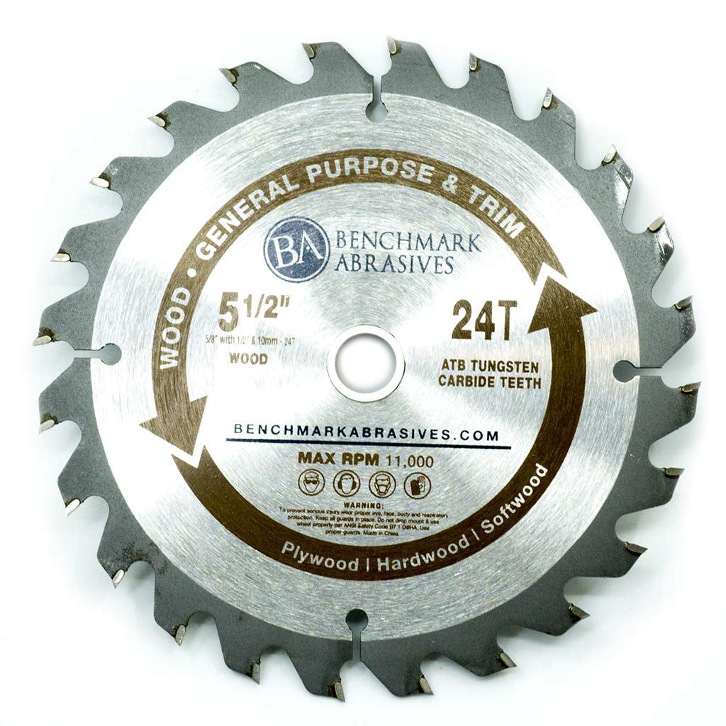 Benchmark Abrasives 8-inch TCT Saw Blade, 64 Teeth, Ripping and ...