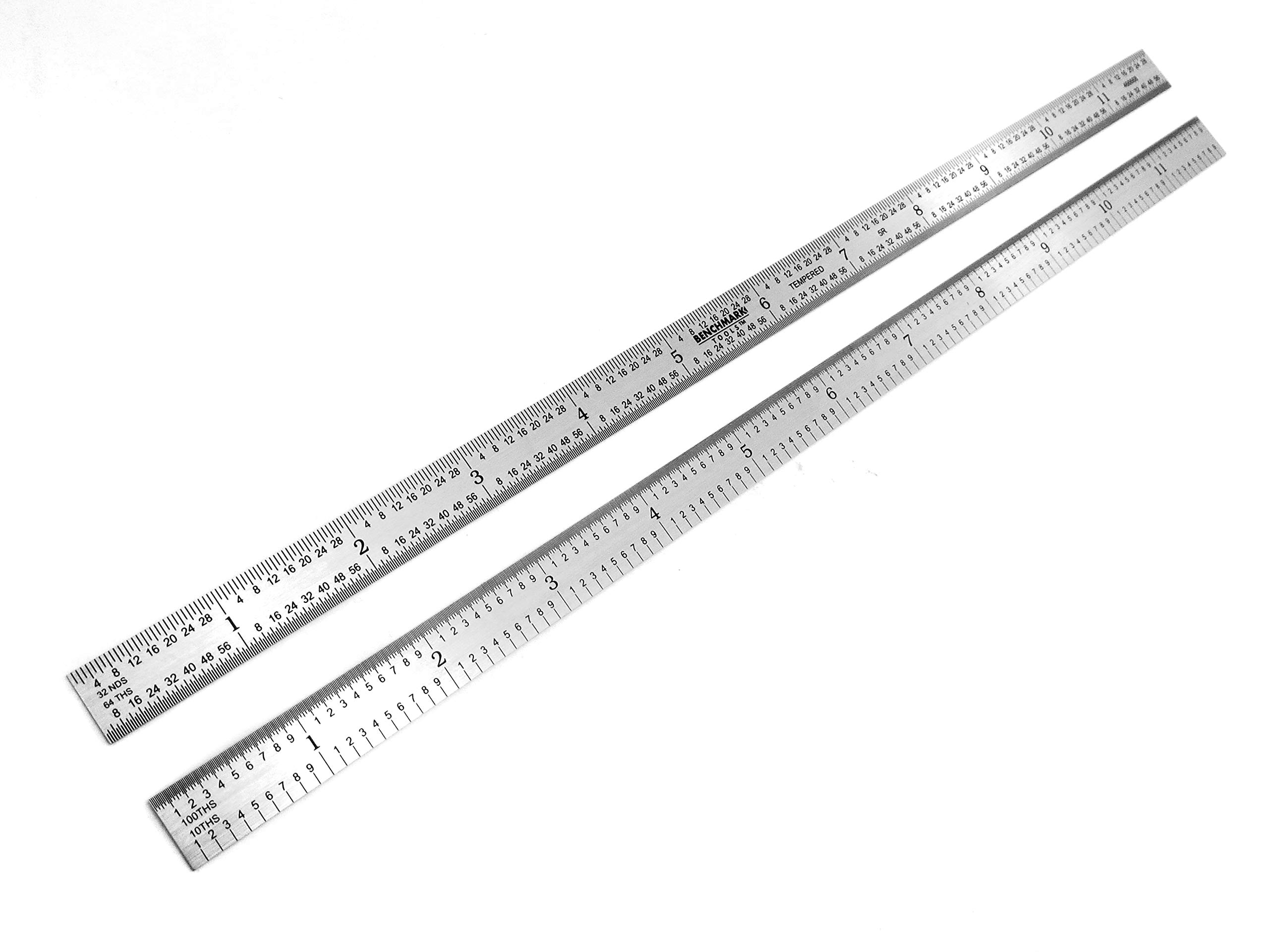 Benchmark Tools 466668 Flexible 12 Inch 5R Machinist Rule with 1/10, 1/ ...