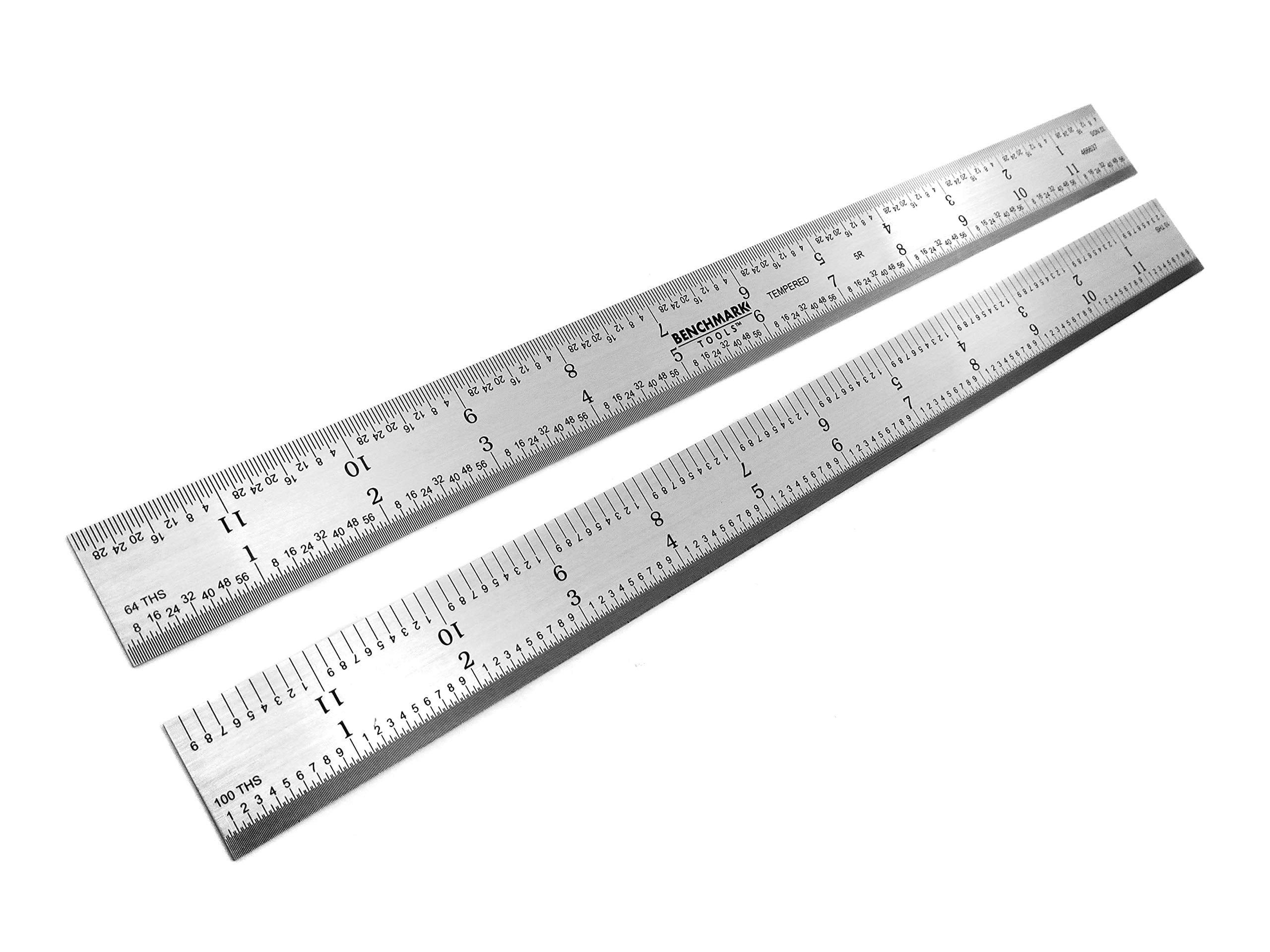 Benchmark Tools 466729 Rigid 4R 12 Inch Rigid 4R Machinist Rule with 1/ ...