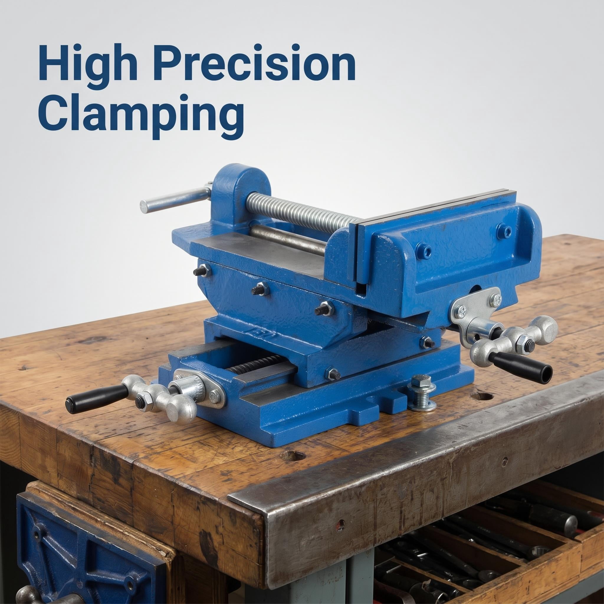 Benchtop Cross Slide Vise 6 Inch, X-Y Compound Vise with 9.4"x8" Travel ...