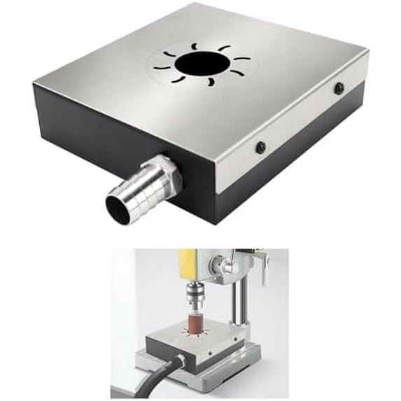 Benchtop Drill Press Square Dust Extraction Unit 7-1/2’’x 6-1/2’’ Metal ...