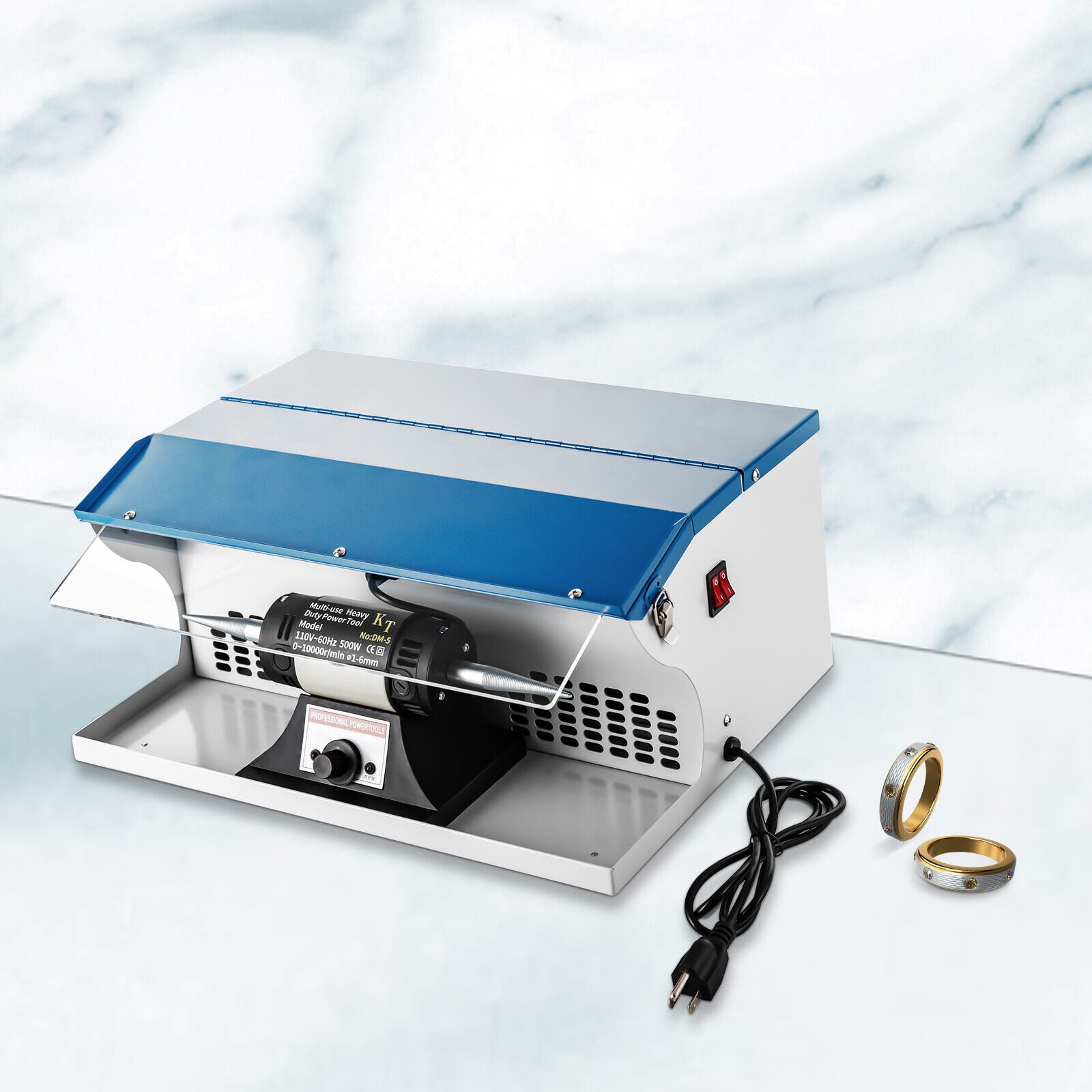 Benchtop Polishing Buffing Machine Jewelry Polisher Dust Collector W ...