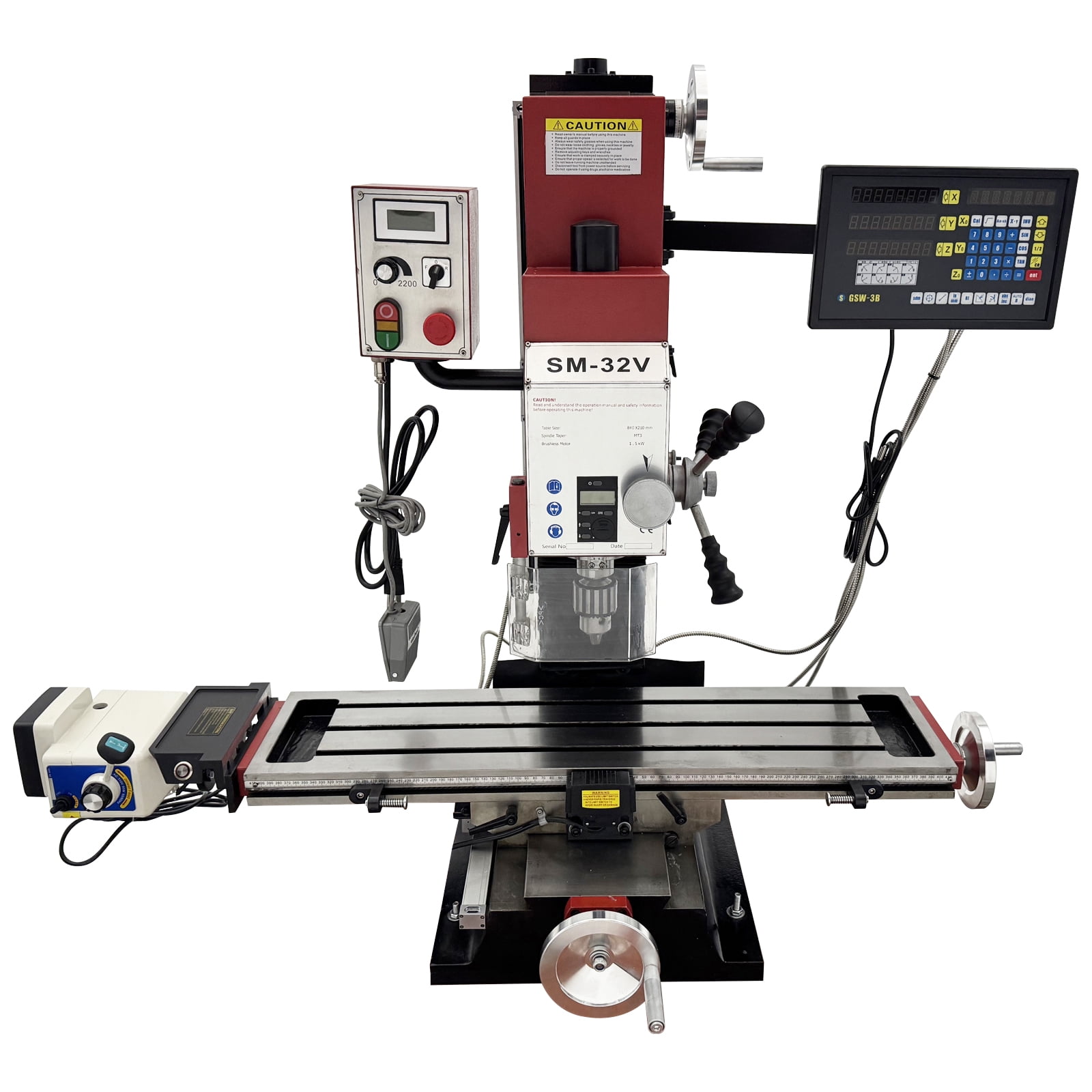 Benchtop Precision Milling Drilling Machine Brushless Motor with Axis X ...
