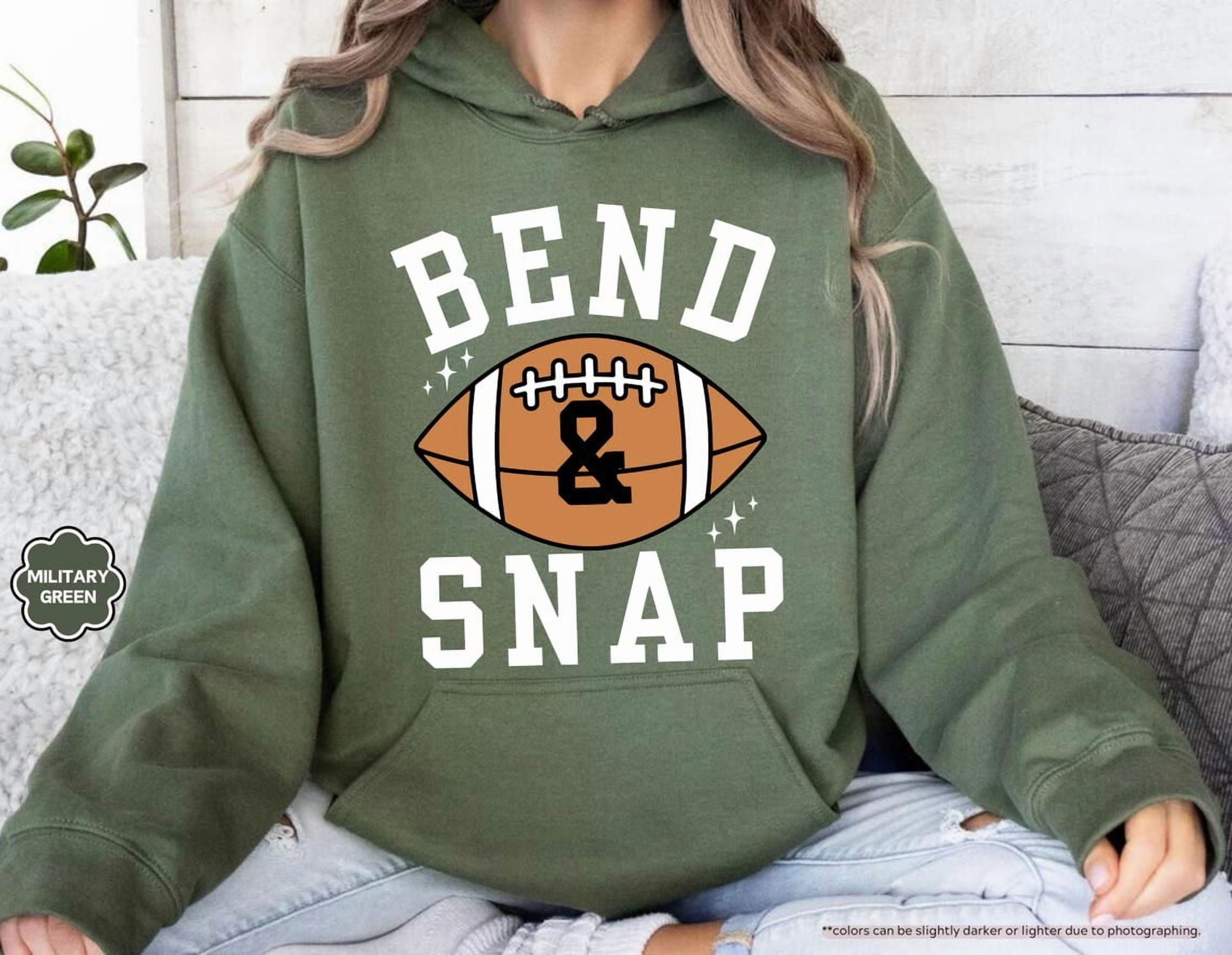Bend And Snap Football Hoodie, Football Season Hoodie, Football Fan ...